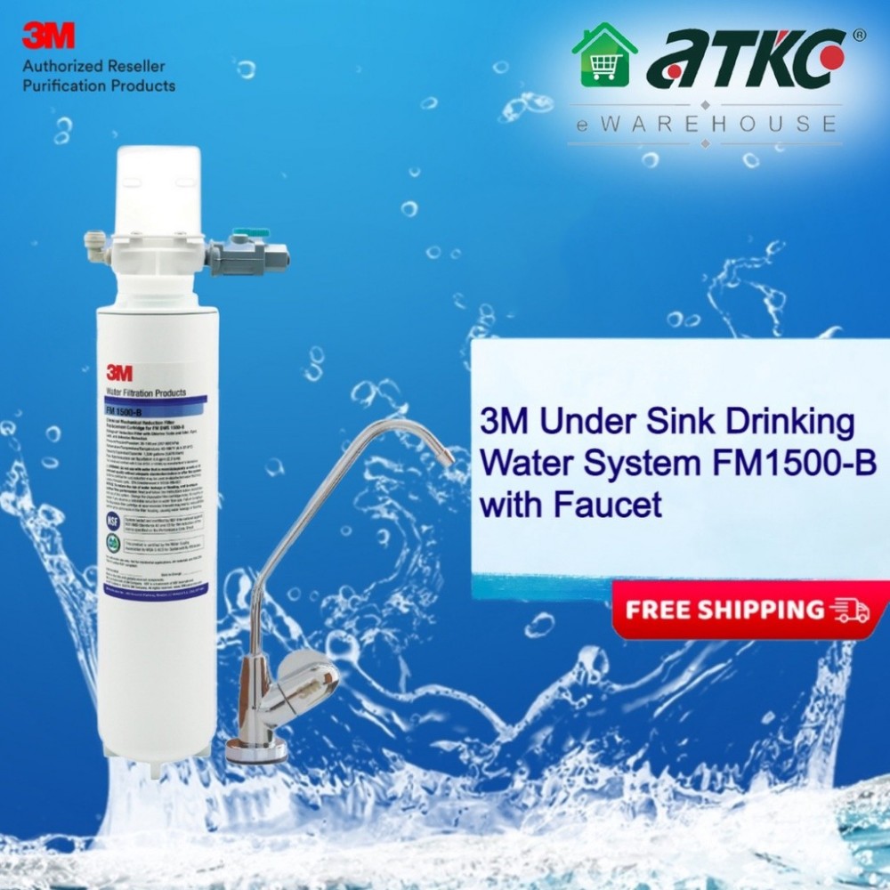 3M Water Filter | 3M Under Sink Drinking Water System FM1500-B with Faucet