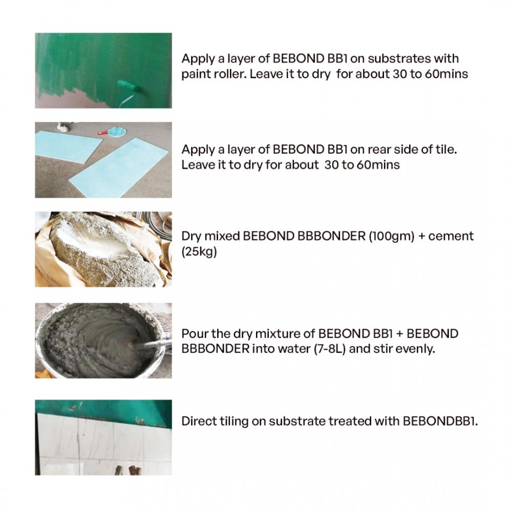 Bebond BB1 Cementitious Multipurpose Adhesive Bonding Agent 5L