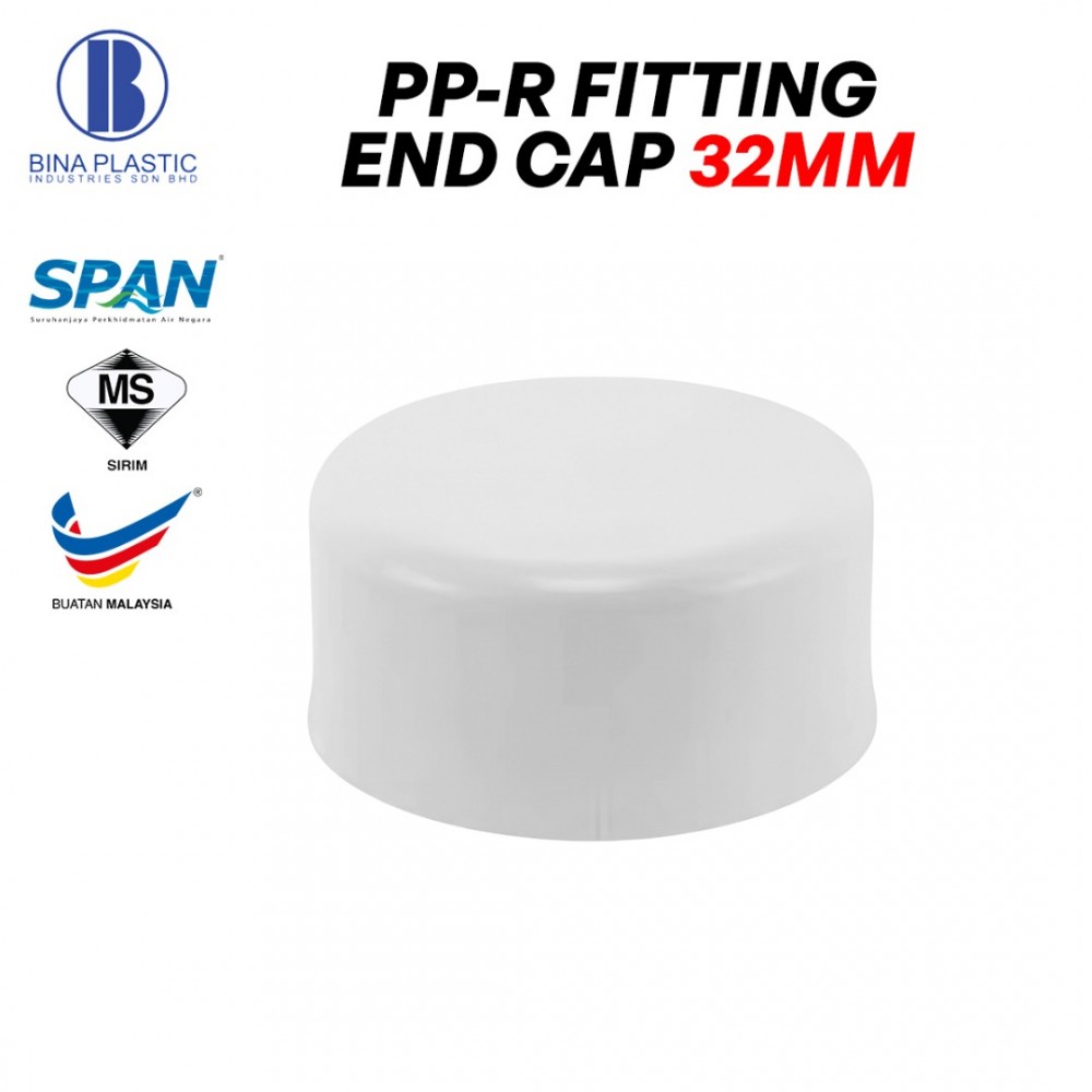 Bina Plastic PP-R Fittings End Cap 32MM (1PC)