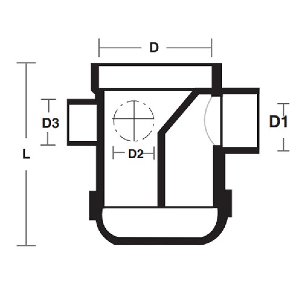 Bina Plastic UPVC Fittings Floor Gully With I/O 4" x 3" (110MMx82MM)