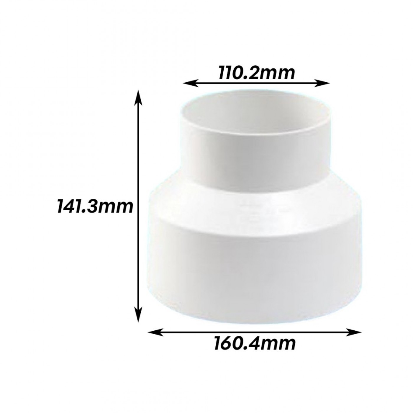 Bina Plastic UPVC Fittings Reducing Socket (Concentric Reducer) 6" x 4 ...