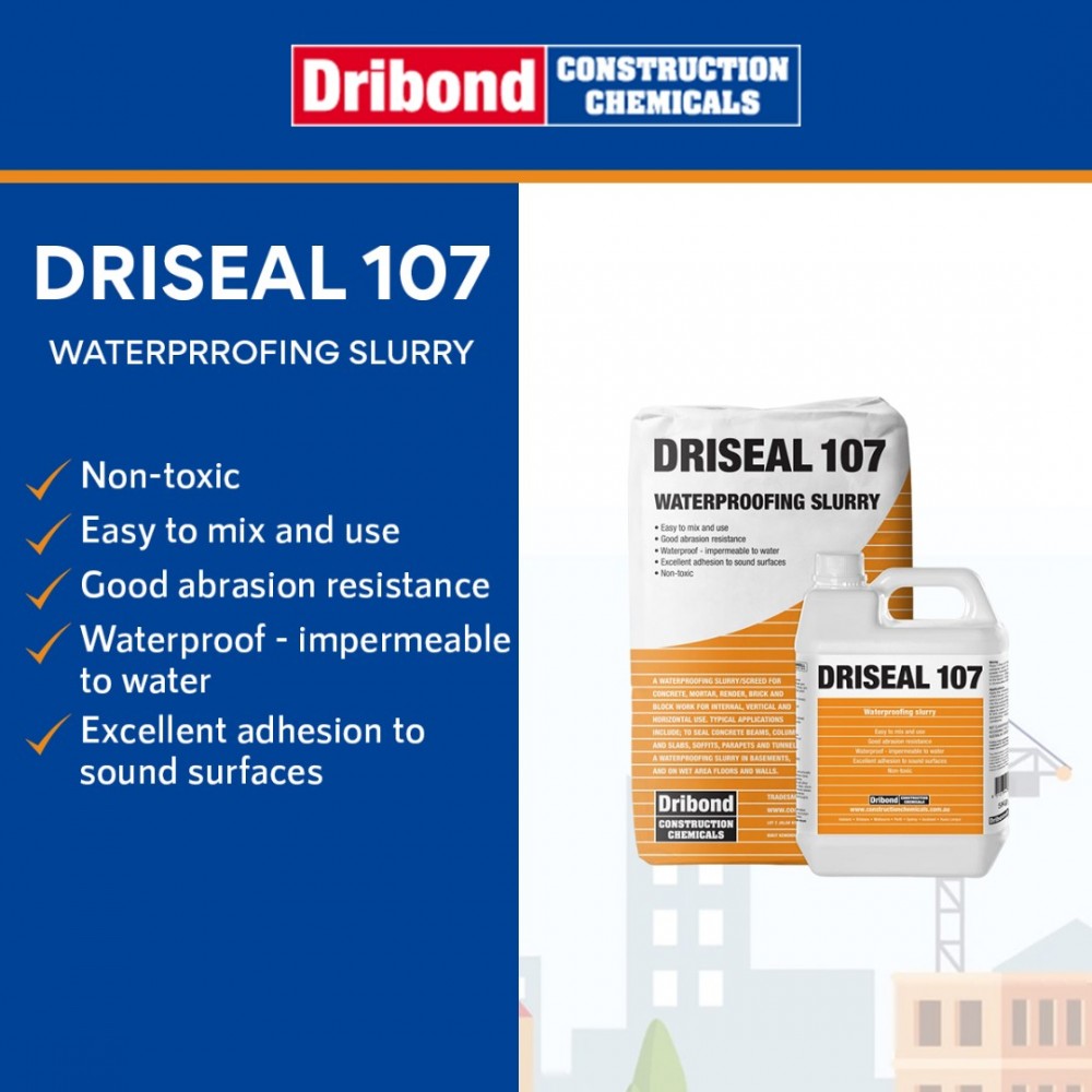 Dribond Driseal 107 Waterproofing Slurry 5L (Liquid)
