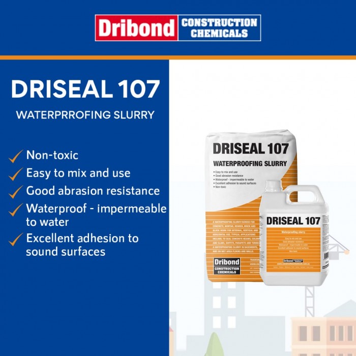 Dribond Driseal 107 Waterproofing Slurry 5L (Liquid)