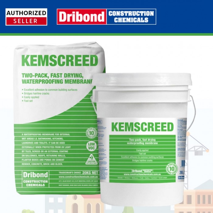 Dribond Kemscreed Two-pack, Fast Drying, Waterproofing Membrane 10L ...