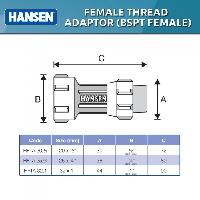 HDPE Poly Fittings Male Threaded Adaptor 32mm x 1"