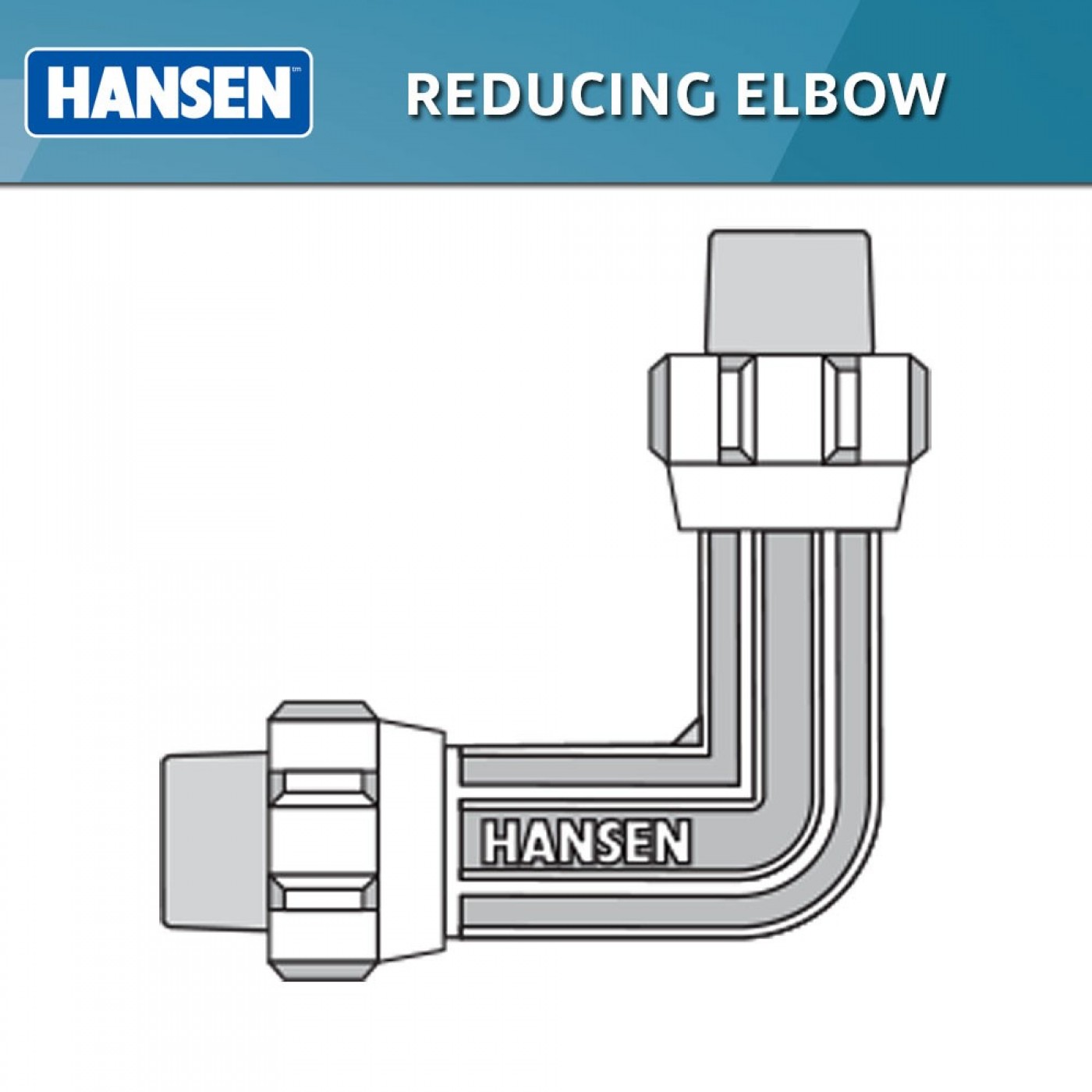 Hansen Fittings HEE25 45° Equal Elbow