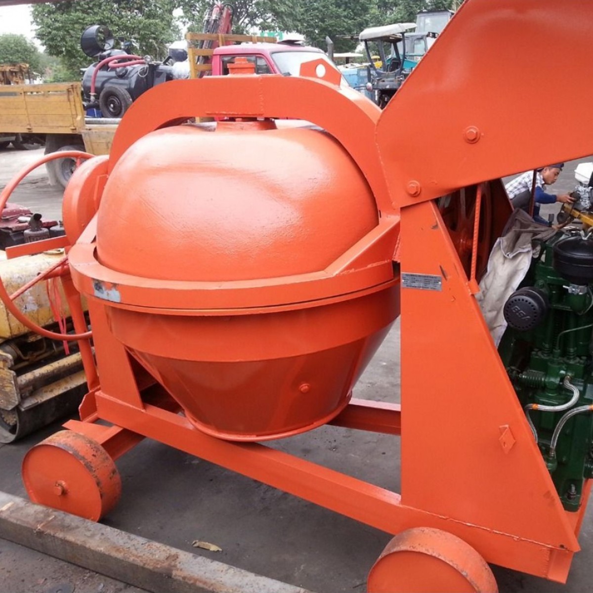 Hisaki YM7T Manual Concrete Mixer with Diesel Engine 5HP