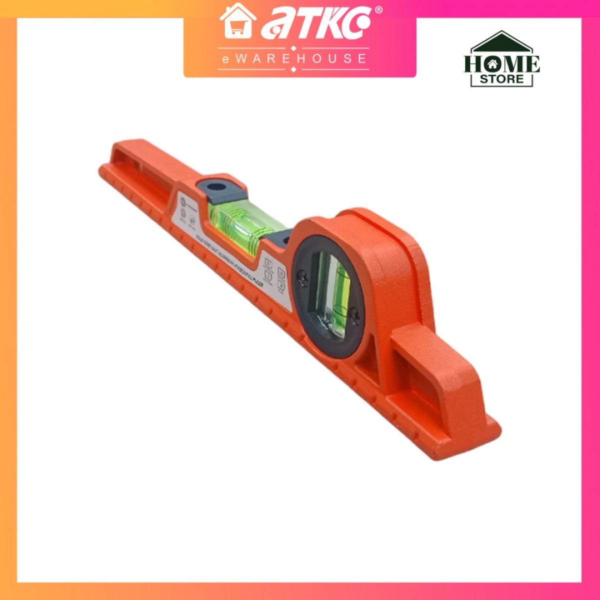 Home Store Solid Core Cast Aluminium Magnetic Spirit Level With 2 Level ...