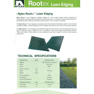 Nylex Rootex RCB 1000L (Linear or Planter Style) Root Control & Barrier ...