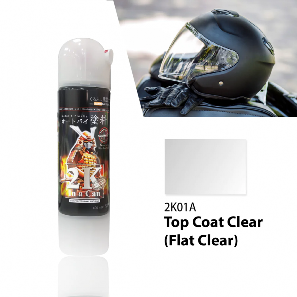 Samurai Paint 2K Coat 2K01A Top Coat Flat Clear 400ML