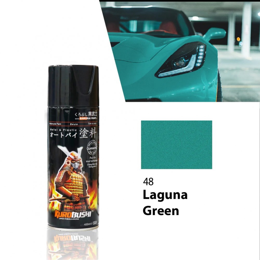 Samurai Paint Metallic Colour 48 Laguna Green 400ML