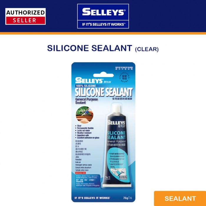 Selleys Silicone Sealant General Purpose 75g - Clear