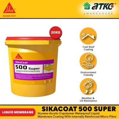 SikaCoat 300 Cool Multipurpose Elastic Acrylic Based Liquid Applied ...