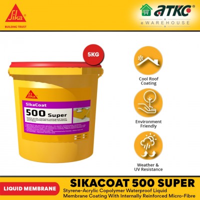 SikaCoat 300 Cool Multipurpose Elastic Acrylic Based Liquid Applied ...