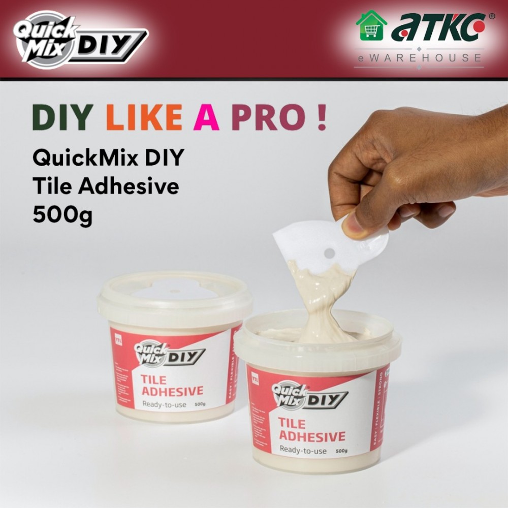 YTL QuickMix DIY Tile Adhesive 500G (Light Grey)