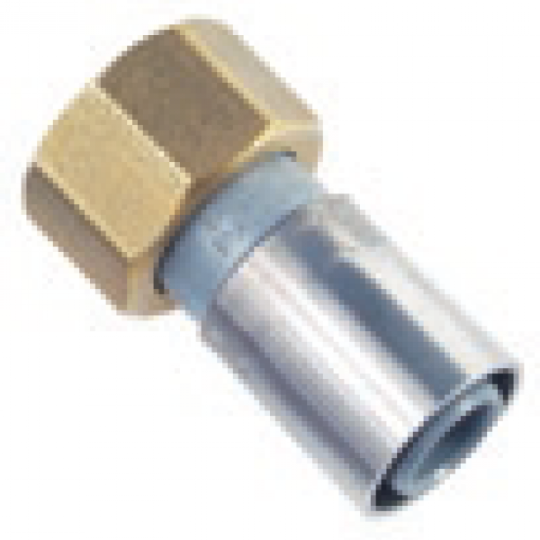 Buteline Fittings Straight Female Swivel 18MM x 1/2" (PB) SF143