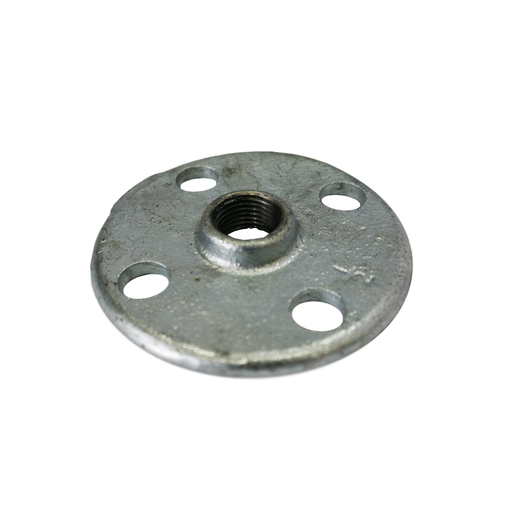 Galvanized Iron (GI) Fittings Round Flange with Holes 1/2"