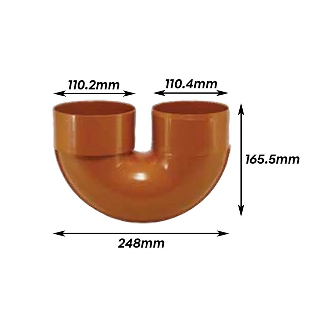 Bina Plastic UPVC Underground Fittings U-Body 4" 110MM