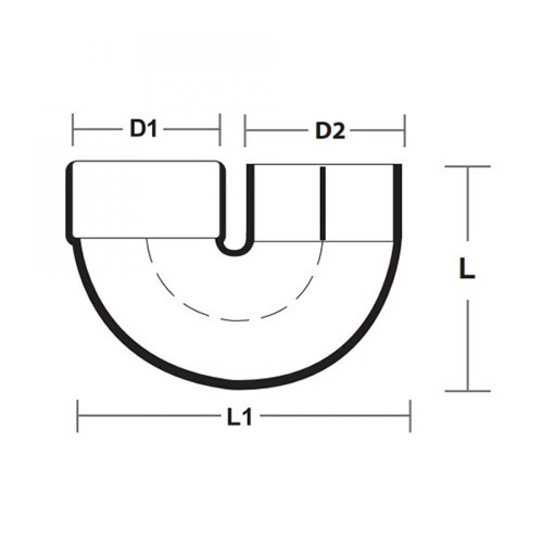 Bina Plastic UPVC Underground Fittings U-Body 4" 110MM