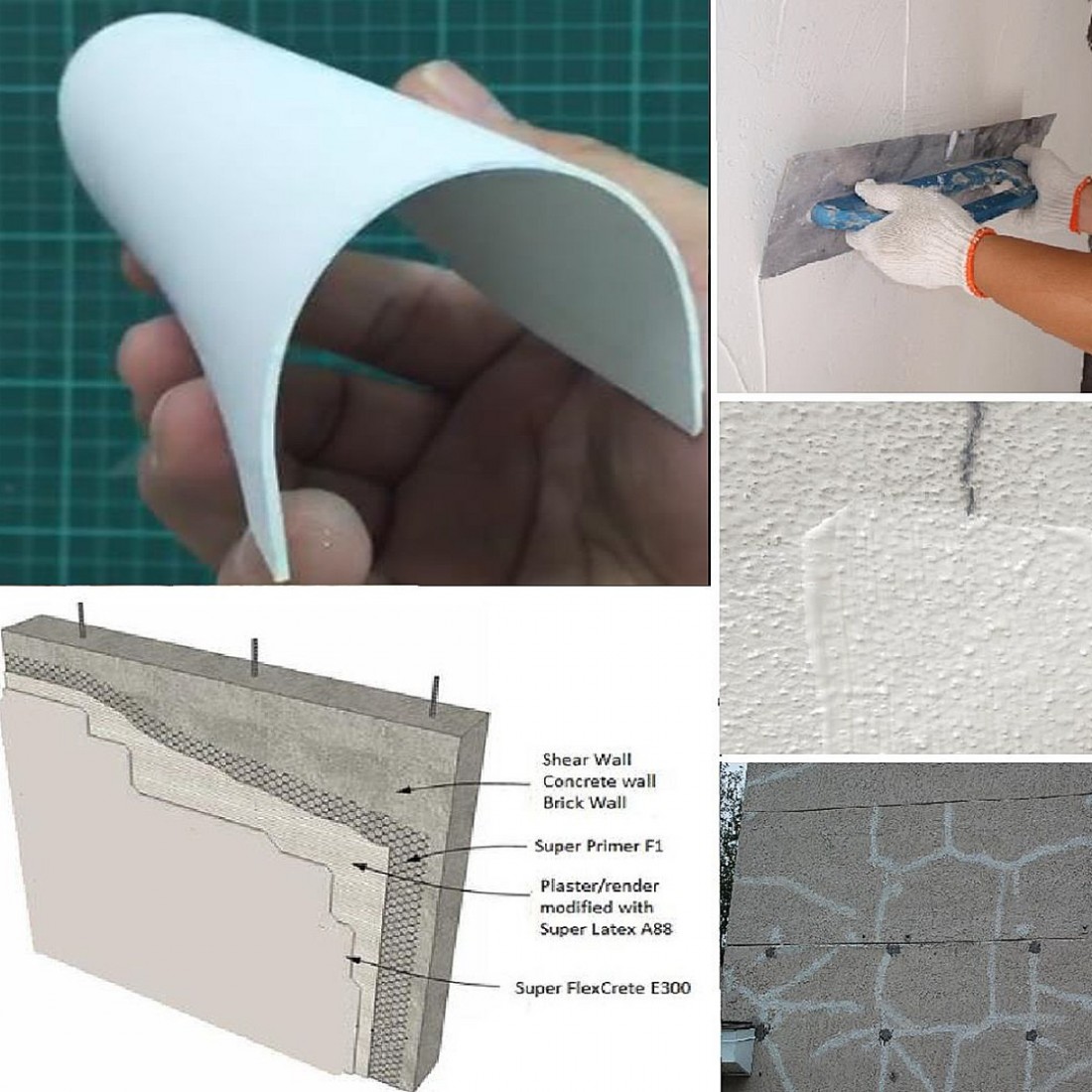 Dritech Stucco-Flex+ Flexible Acrylic Based Wall Finish Coat 5KG (Fine)