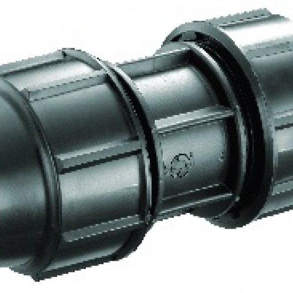 HDPE Poly Fittings Straight Coupler 25mm x 25mm