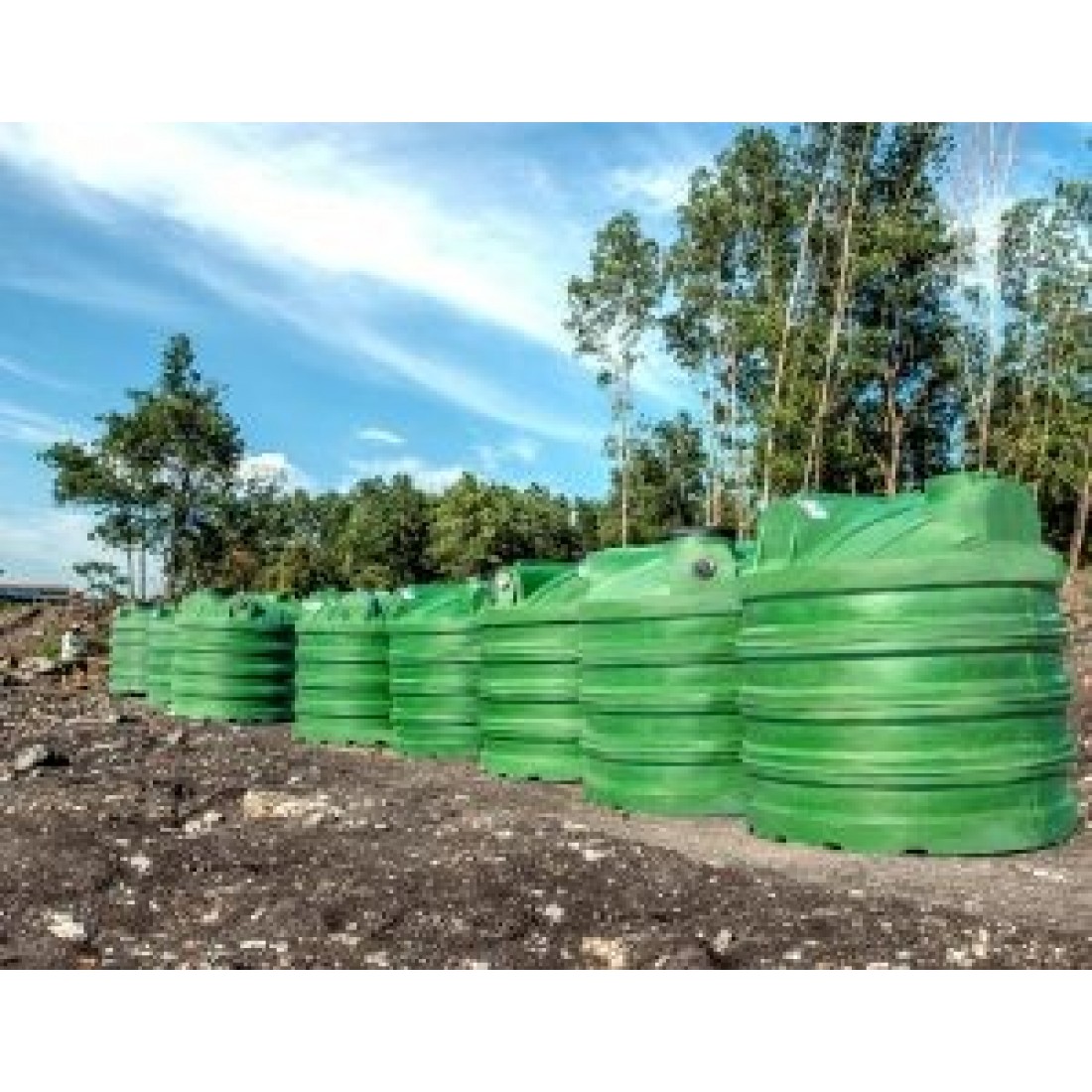 Weida P6 Ecosept Vertical PE Septic Tank 1420MM (DIA) x 1660MM (H) 2000L