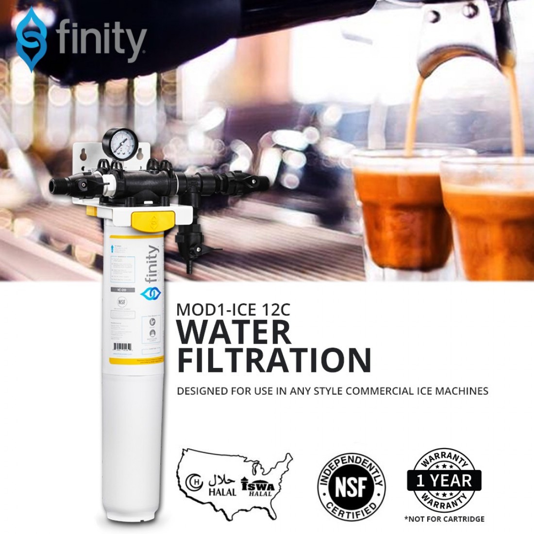 Finity MOD1-ICE 12C Commercial & Food Services Water Filtration (75708L ...