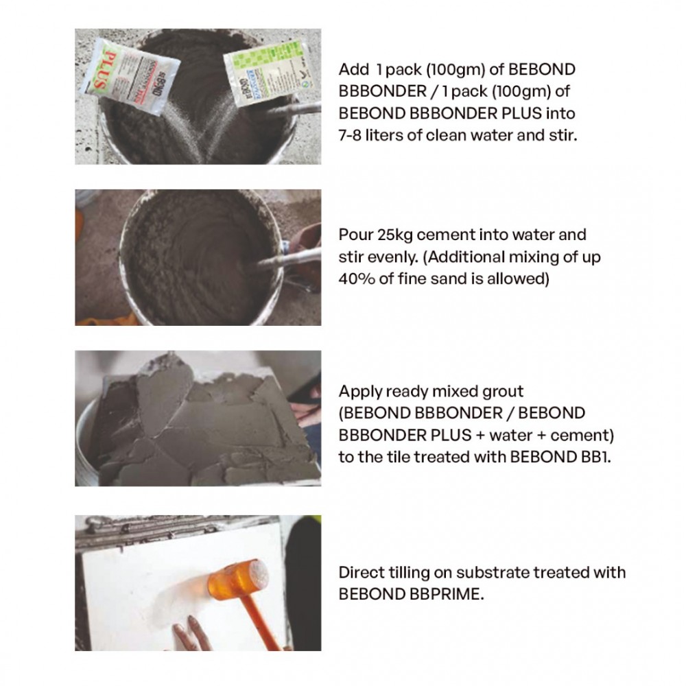 Bebond BBBonder Cement Grout Additive 100GM