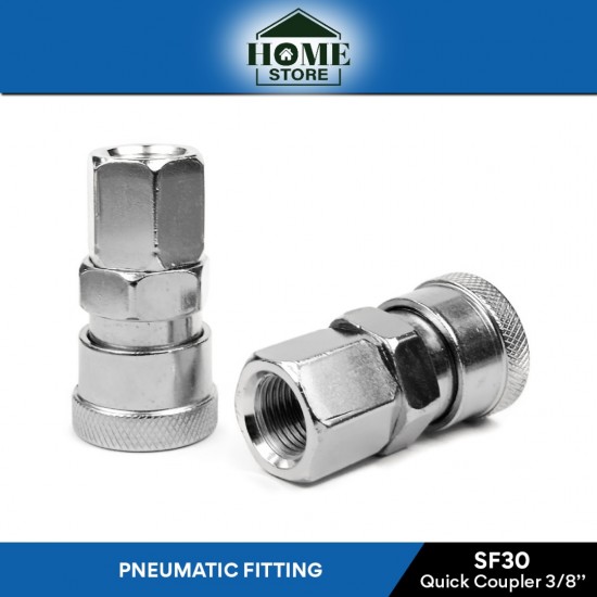 Home Store SF30 Pneumatic Female Threaded + Female Coupler Connector ...