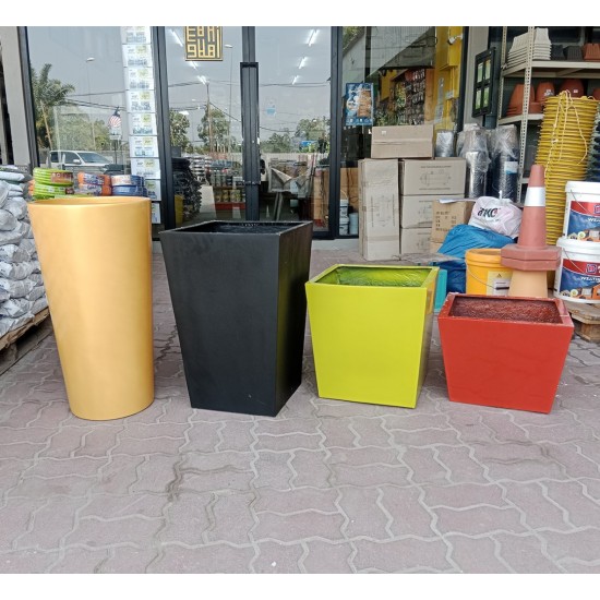 Mui Fatt 1515 Fiberglass Planter Pot 410MM (Top) x 300MM (Base) x 760MM ...