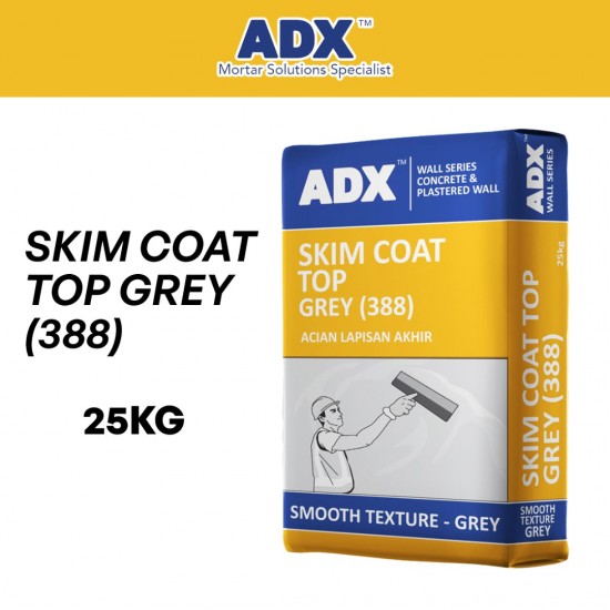 ADX 388 Skim Coat Top Grey 25KG