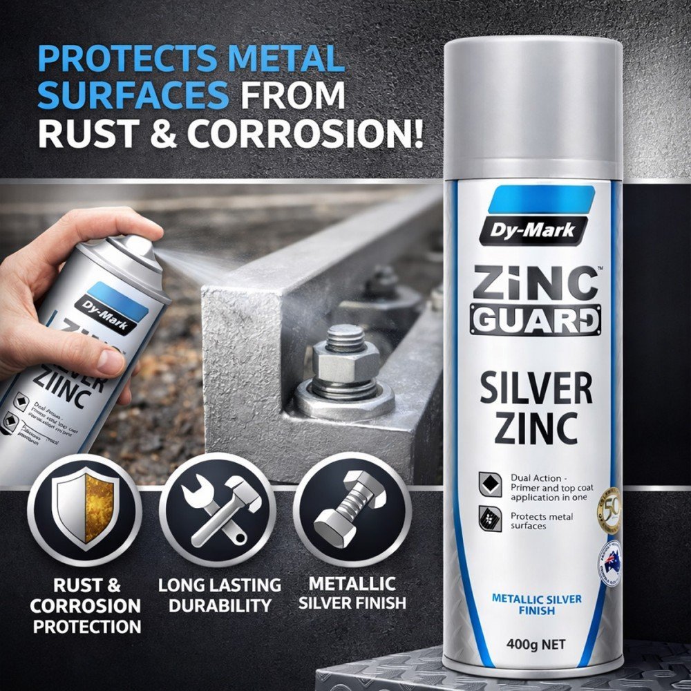 Dy-Mark Zinc Guard Silver Zinc 400G - Metallic Silver Finish