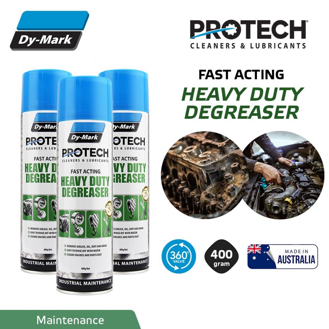 Dy-Mark Protech Heavy Duty Degreaser Fast Acting Remove Grease, Oil ...