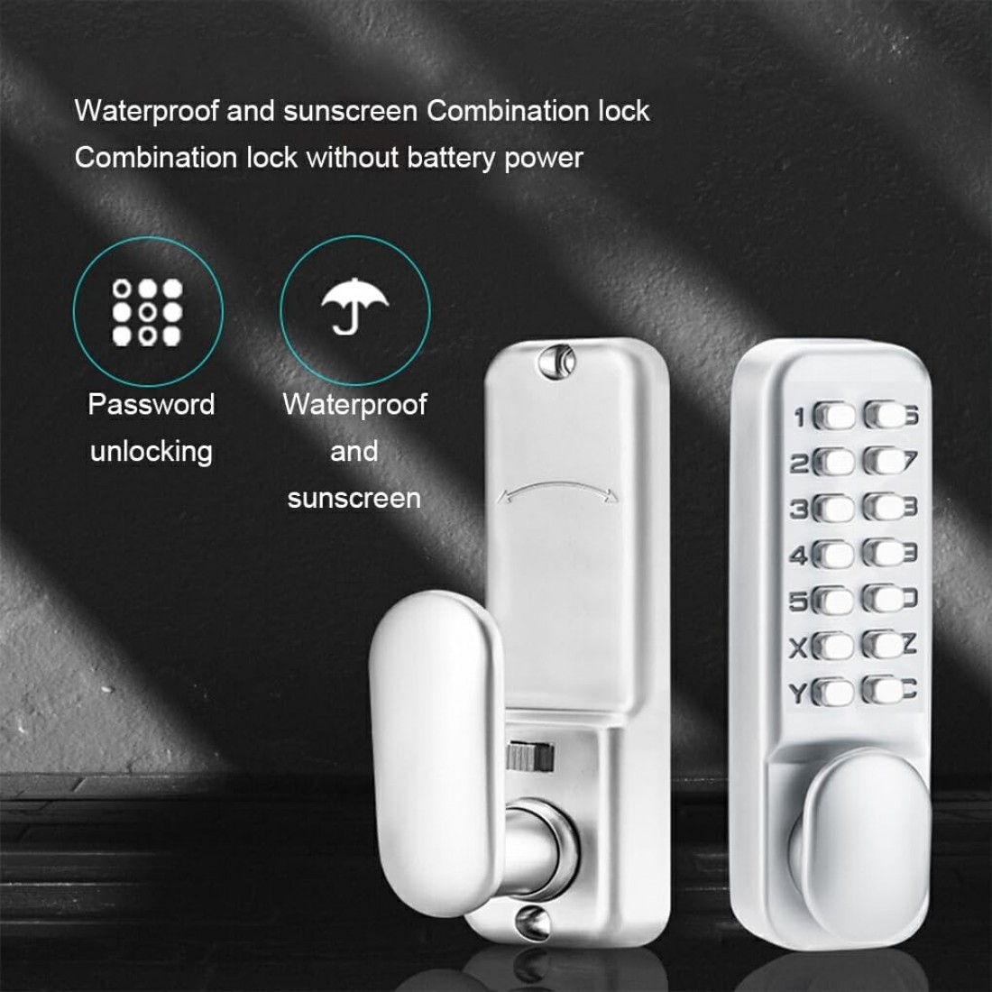 Home Store #201 Push Button Lock Keyless Entry Door Lock With Keypad ...