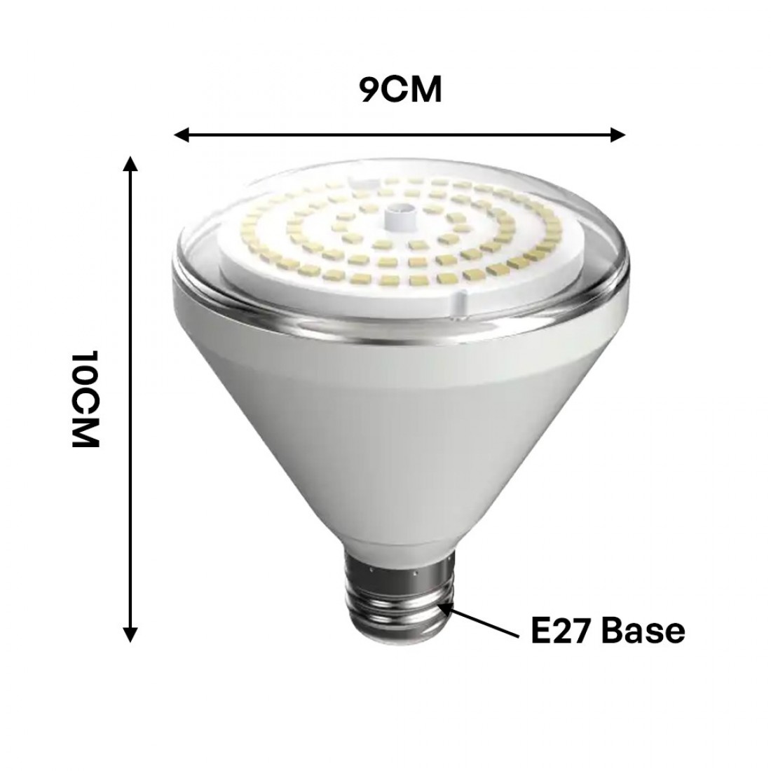 SANSI 24W IP66 LED Grow Light Bulb 4000K Daylight Full Spectrum E27 ...
