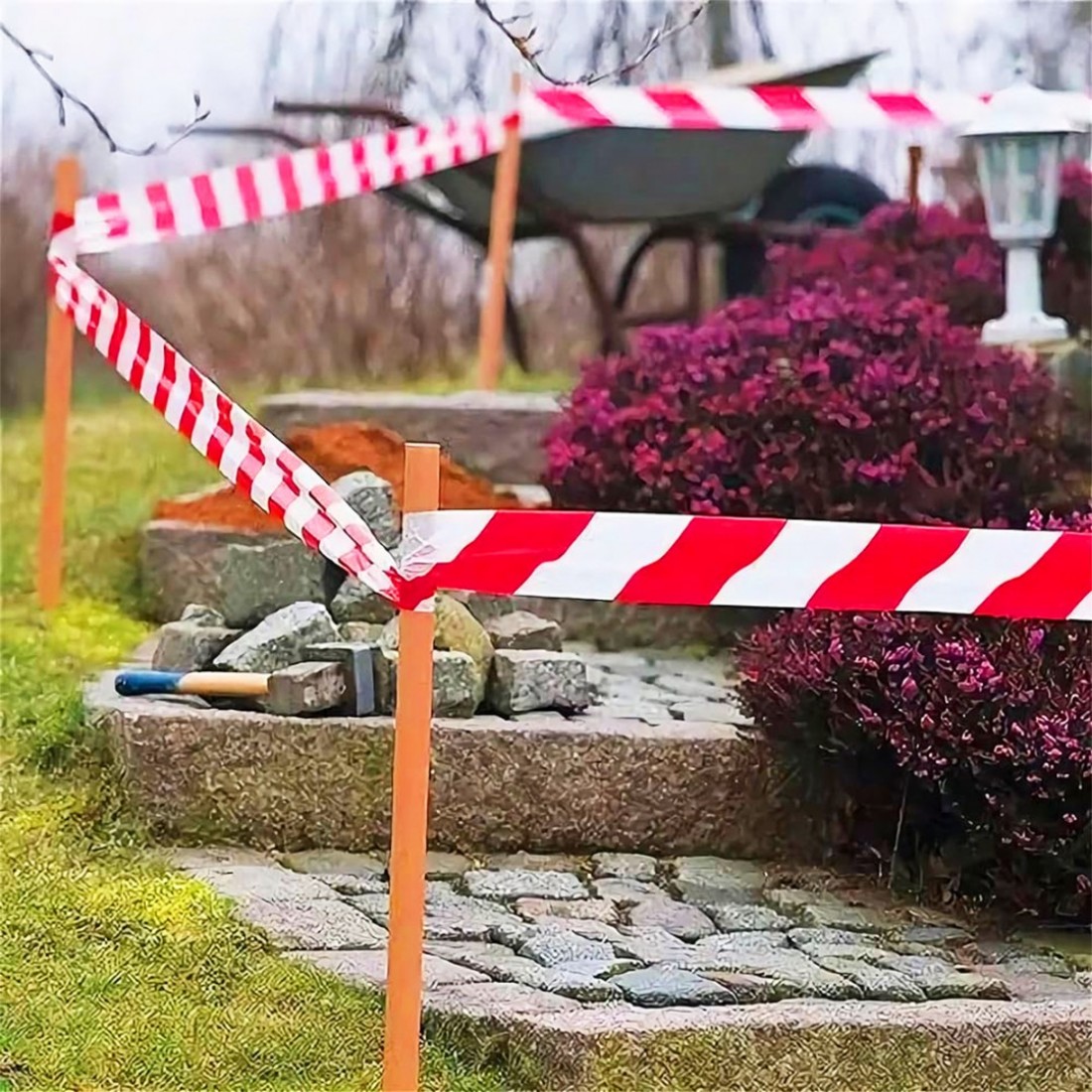 Selamat Barrier Tape Awas/Caution Non-Adhesive Barricade Warning Ribbon ...