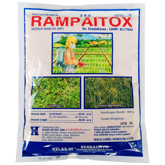 500G Rampaitox Serbuk Bancuh Racun Rumpai (Kelas III)