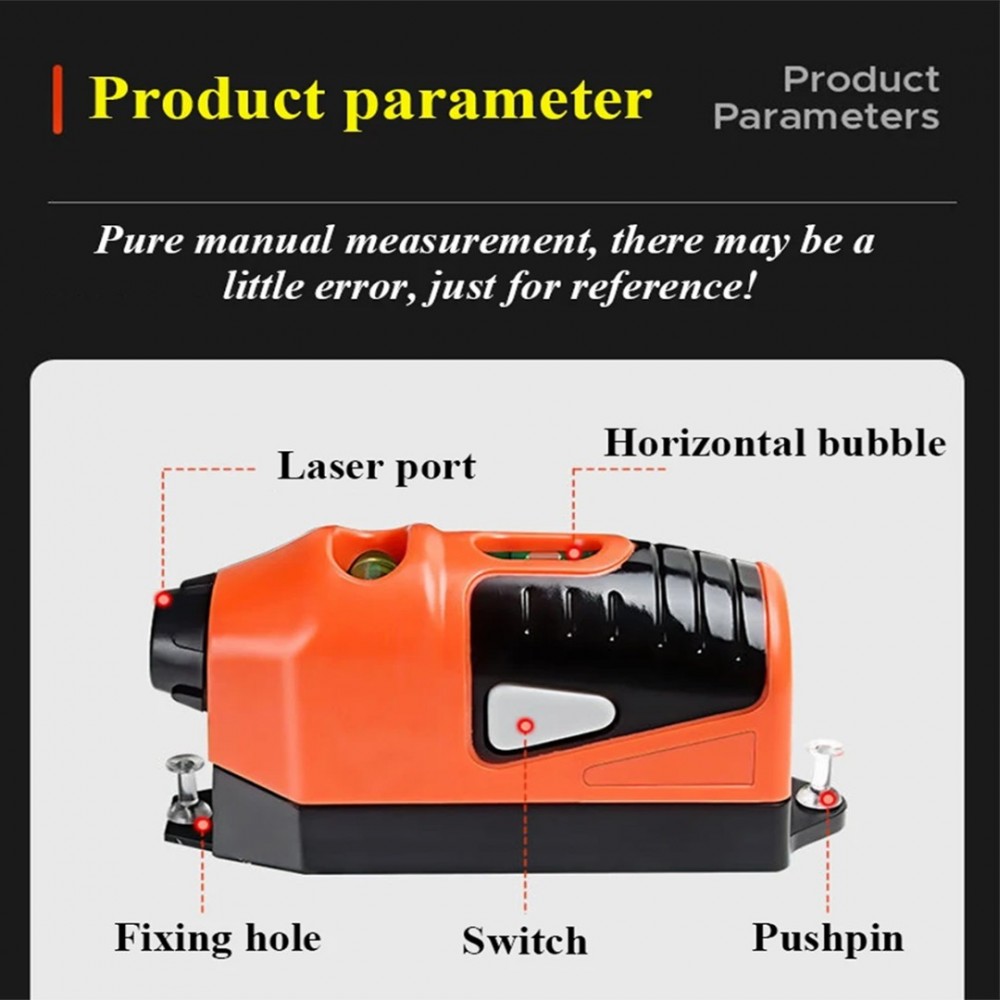[Random Color] Home Store LL400 Mini Pocket Size Vertical Single Laser ...