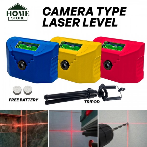 [Random Color] Home Store LL701 DC-911 Camera Type Cross Line Laser ...