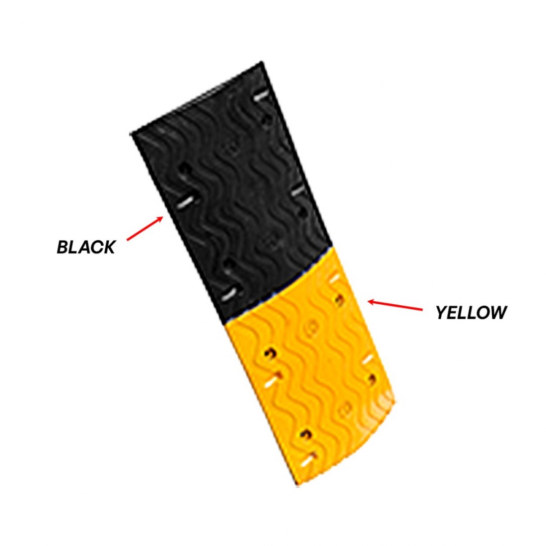 Rugaval 1000A Heavy Duty Premium Rubber Speed Bump Wavy Type 50MM (T) x ...
