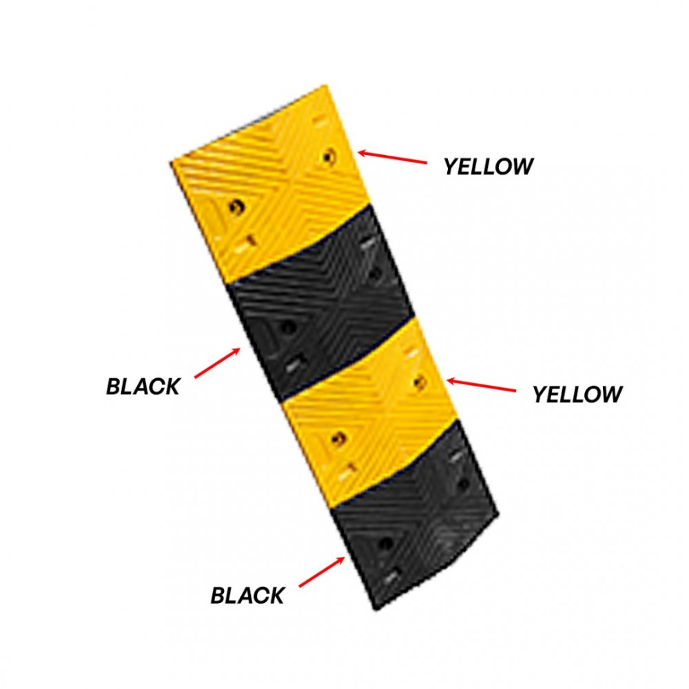 Rugaval 1000B Heavy Duty Premium Rubber Speed Bump X-Type 50MM (T) x ...