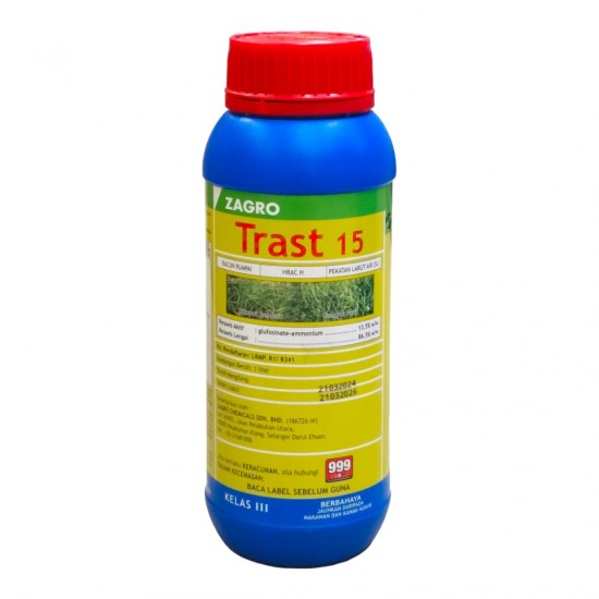 1L Trast 15 Racun Rumput Racun Rumpai Racun Lalang Glufosinate Ammonium ...