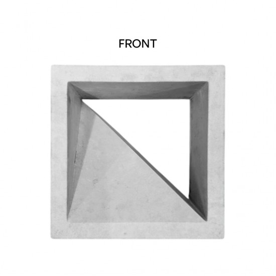 Ventilation Block BB 12215 100MM (W) x 200MM (H) x 200MM (L) - Diagonal