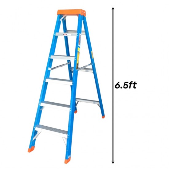 Winner CFSS07 Heavy Duty Certified Fiberglass Single-Sided Ladder 7 ...