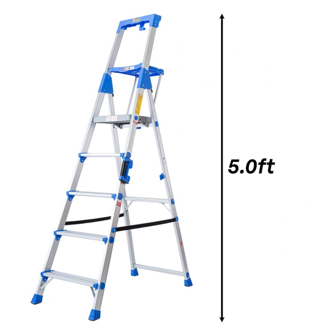 Step by Step WTL06 Heavy Duty Aluminium Working Tray Ladder 6 Step 5.0FT