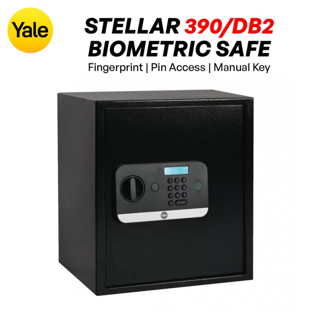 Yale Stellar 390/DB2 Biometric Safe Locker Fingerprint, PIN access ...