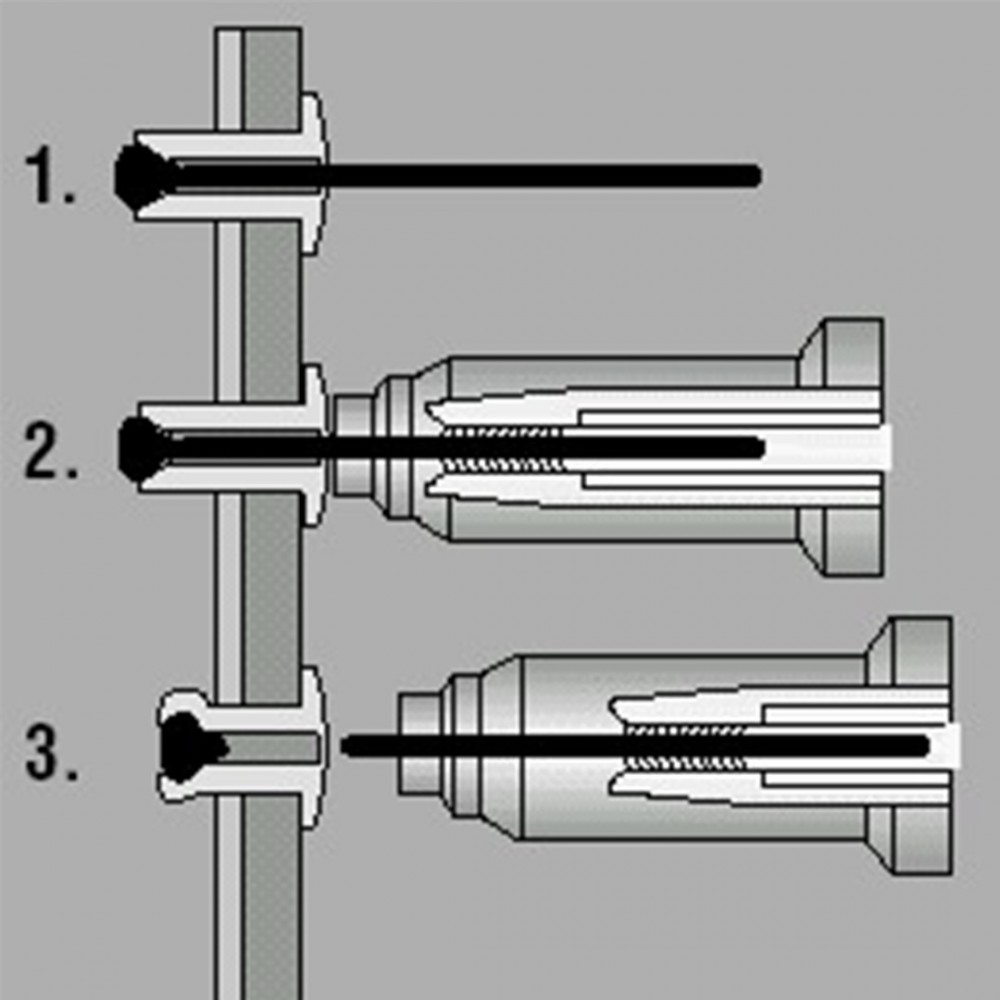 Ace Brand Aluminium Steel Silver Blind Rivets (Open End) 3/16" (D) x 1 ...