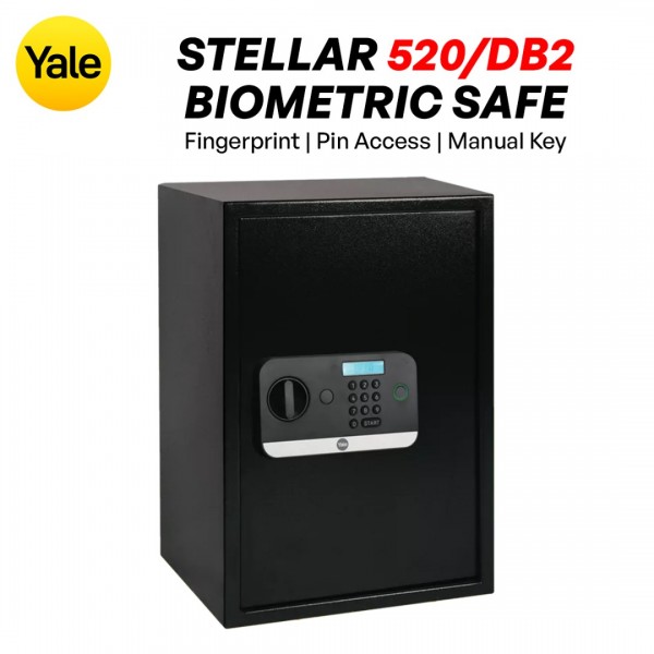 Yale Stellar 520/DB2 Biometric Safe Locker Fingerprint, PIN access ...