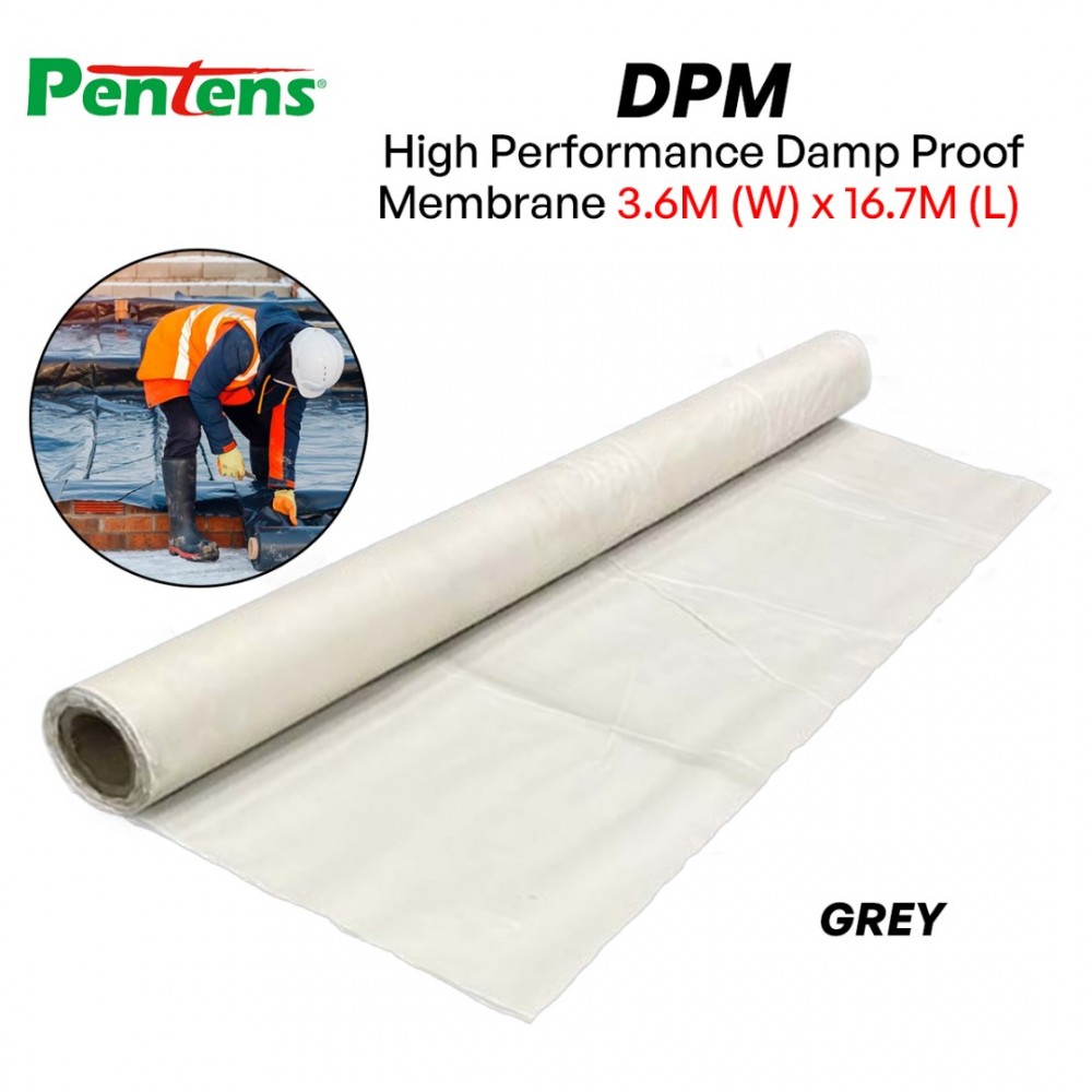 Pentens DPM High Performance Damp Proof Membrane 0.25MM (T) x 3.6M (W ...