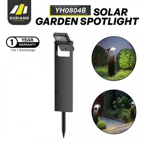 Suriang YH0804B Solar Garden Lawn Spotlight IPX4 Waterproof LED Warm ...